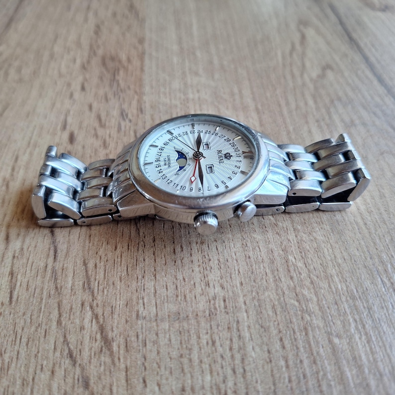 Royal Swiss Moonphase Watch, Quartz Watch, Real Moon Phases Calendar ...