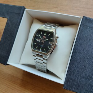 Orient Square Watch Black Watch Vintage Orient Watch - Etsy