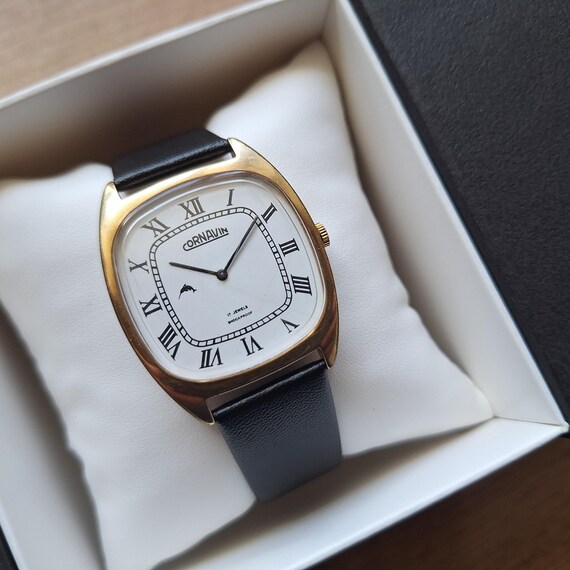 Cornavin watch, soviet watch, square watch, vintage w… - Gem