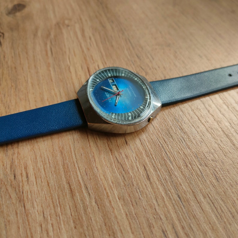Soviet Watch POLJOT STADIUM Soviet Mens Watch Blue Watch - Etsy