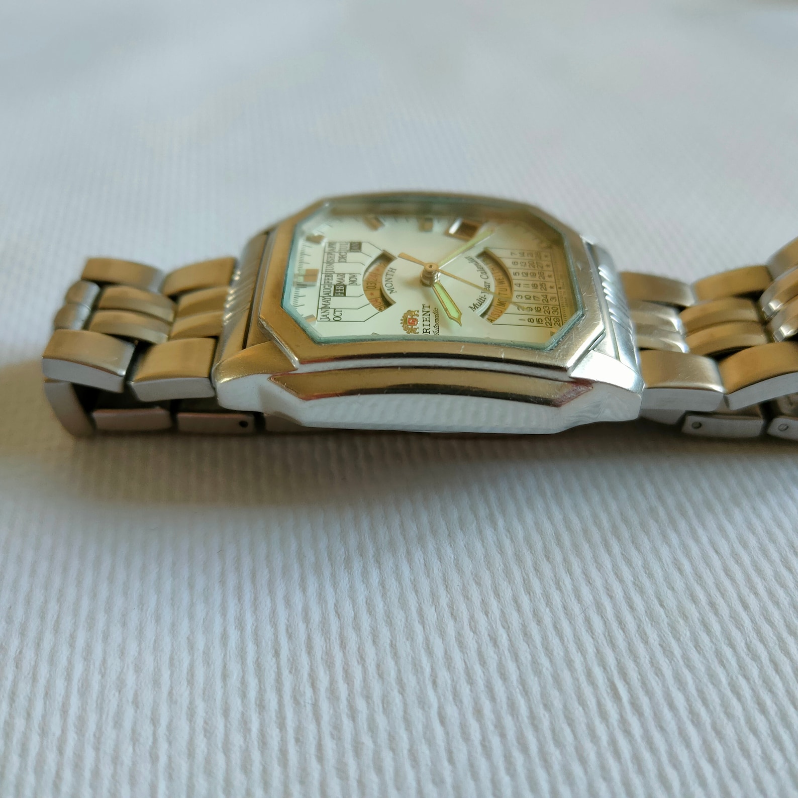 Vintage Orient College Watch, Perpetual Calendar Watch, Japan Watch ...
