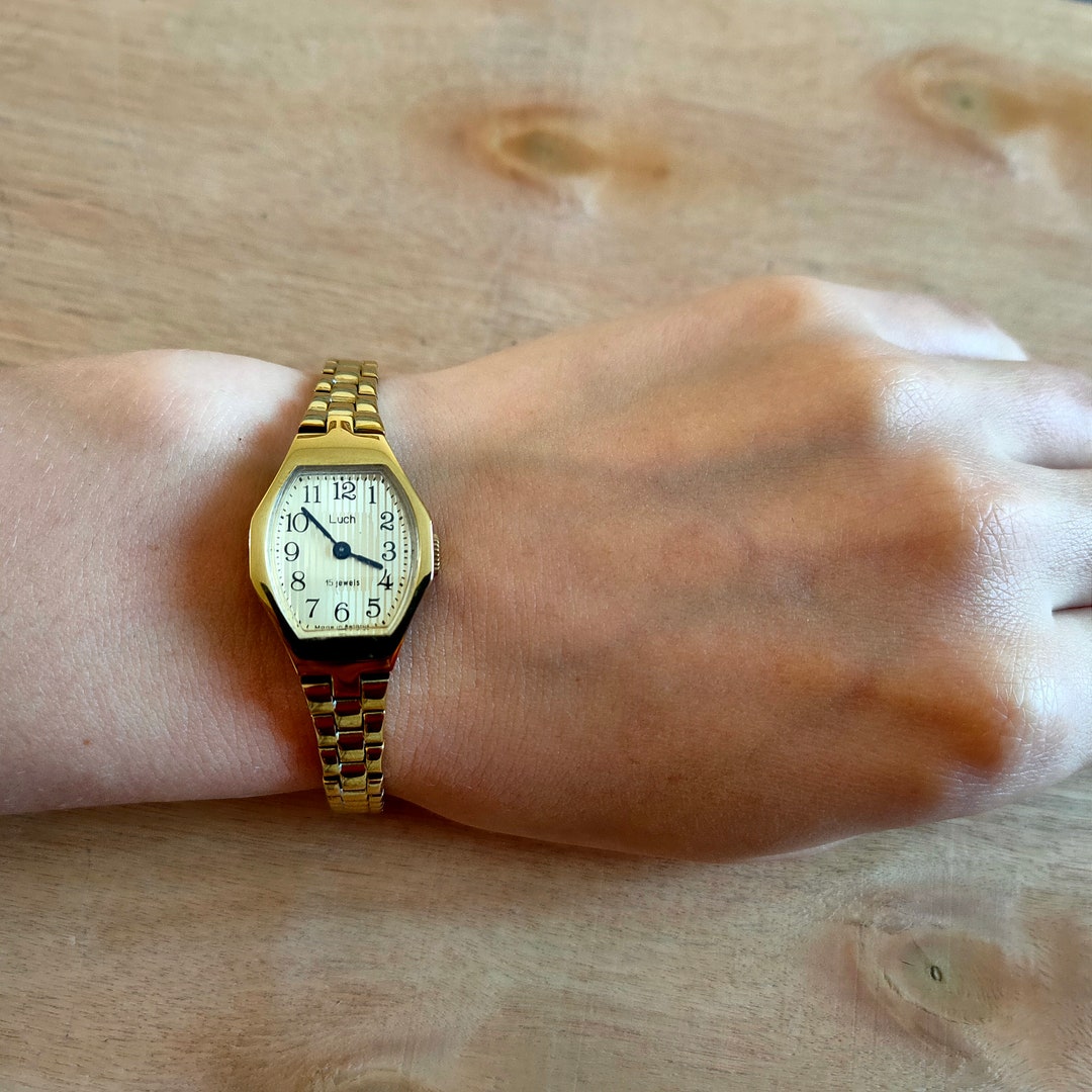 NOS NEW Luch (ray) Womens Watch, Mechanical Soviet Watch, White Watch ...