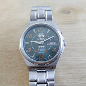 Vintage Orient Watch, Green Dial, Mechanical Automatic Watch, Japan ...
