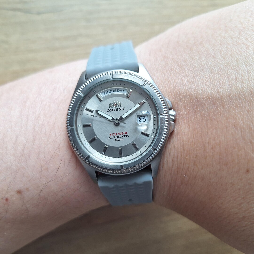 Rare Vintage Orient PRESIDENT Titanium Watch, Automatic Mechanical ...