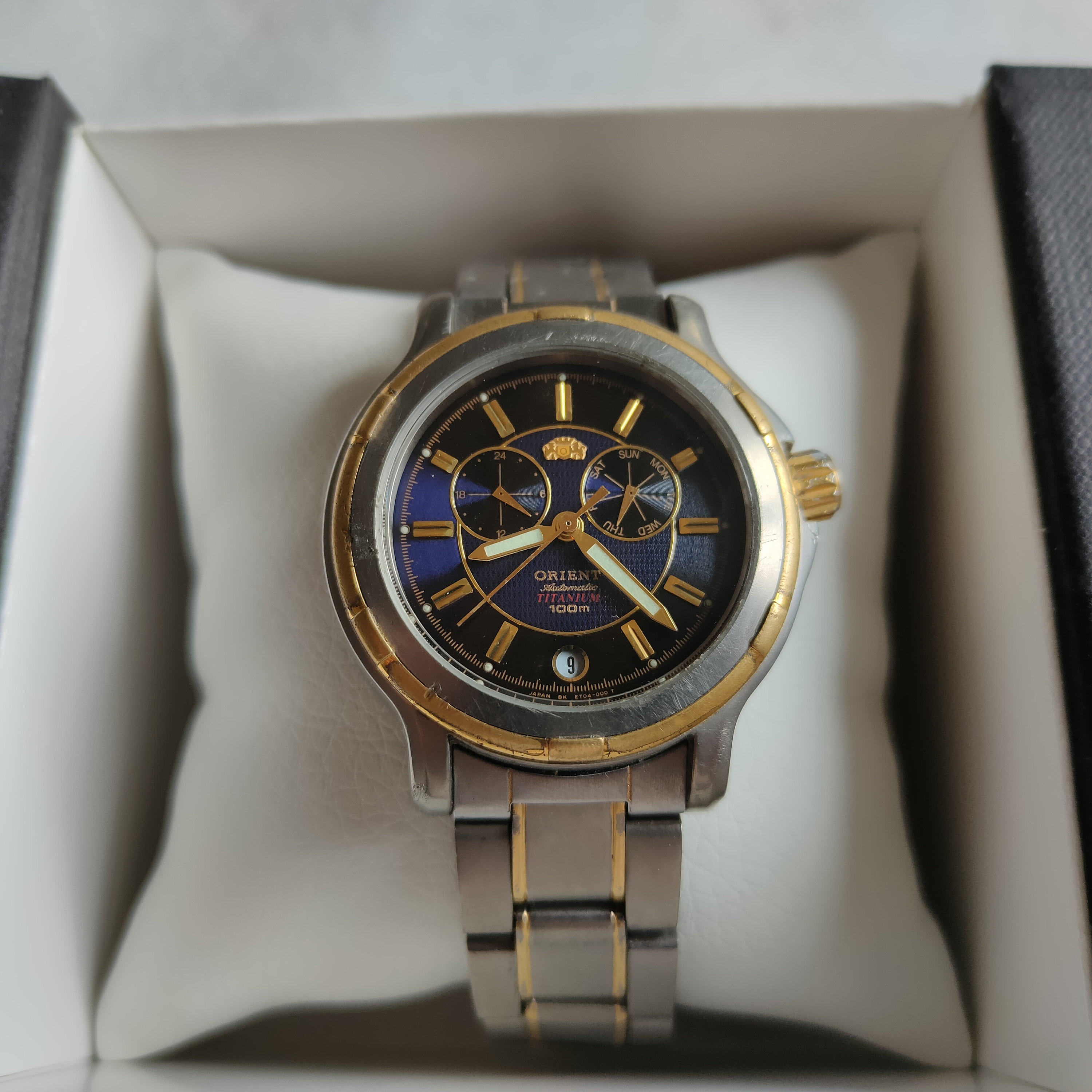 Orient TITANIUM Automatic Watch Vintage Japan Watch Day and - Etsy