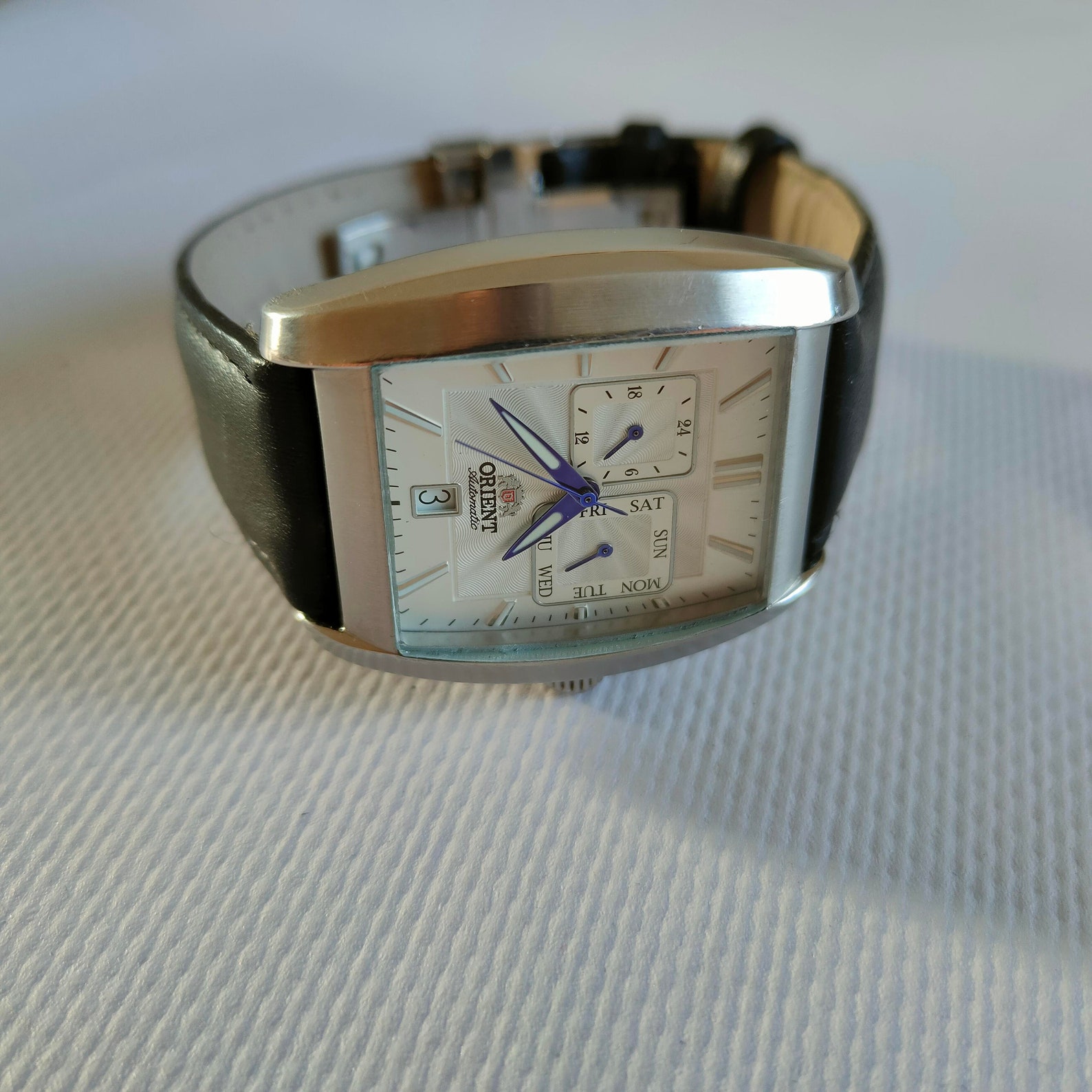 Orient Square Watch White Watch Vintage Orient Watch - Etsy