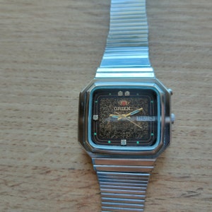 Vintage ORIENT Freza Brown Watch, Mechanical Automatic Watch, Orient ...