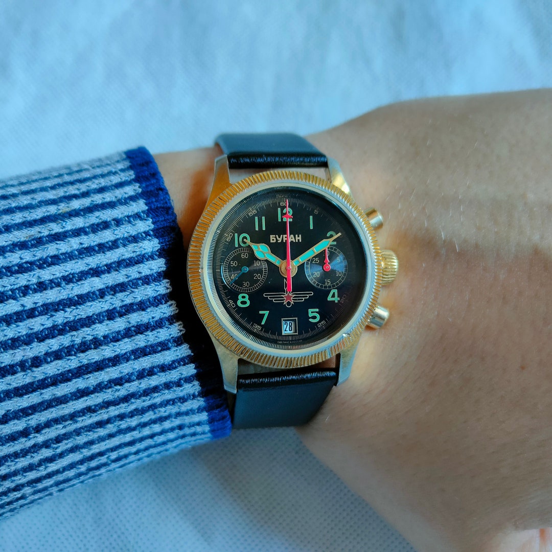 POLJOT Chronograph BURAN Watch 3133, Shturmanskie Watch Cal.3133 USSR ...
