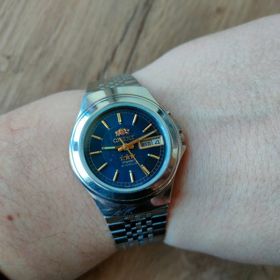 Orient blue watch, Vintage orient watch, Japan watch,… - Gem
