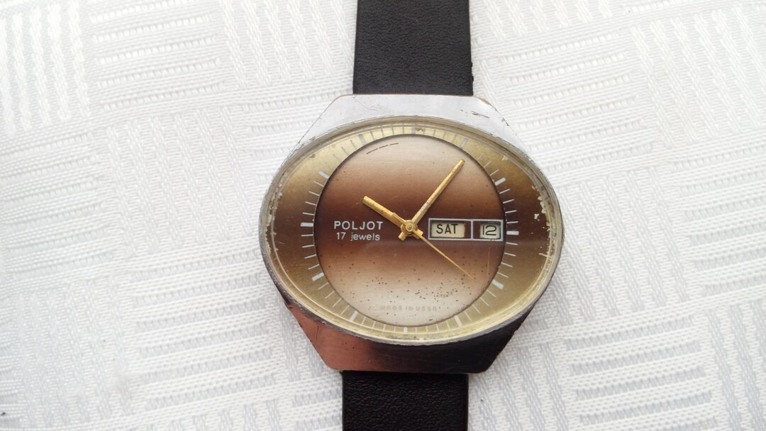 Soviet Watch POLJOT STADIUM, Soviet Mens Watch, Wristwatch, Soviet ...