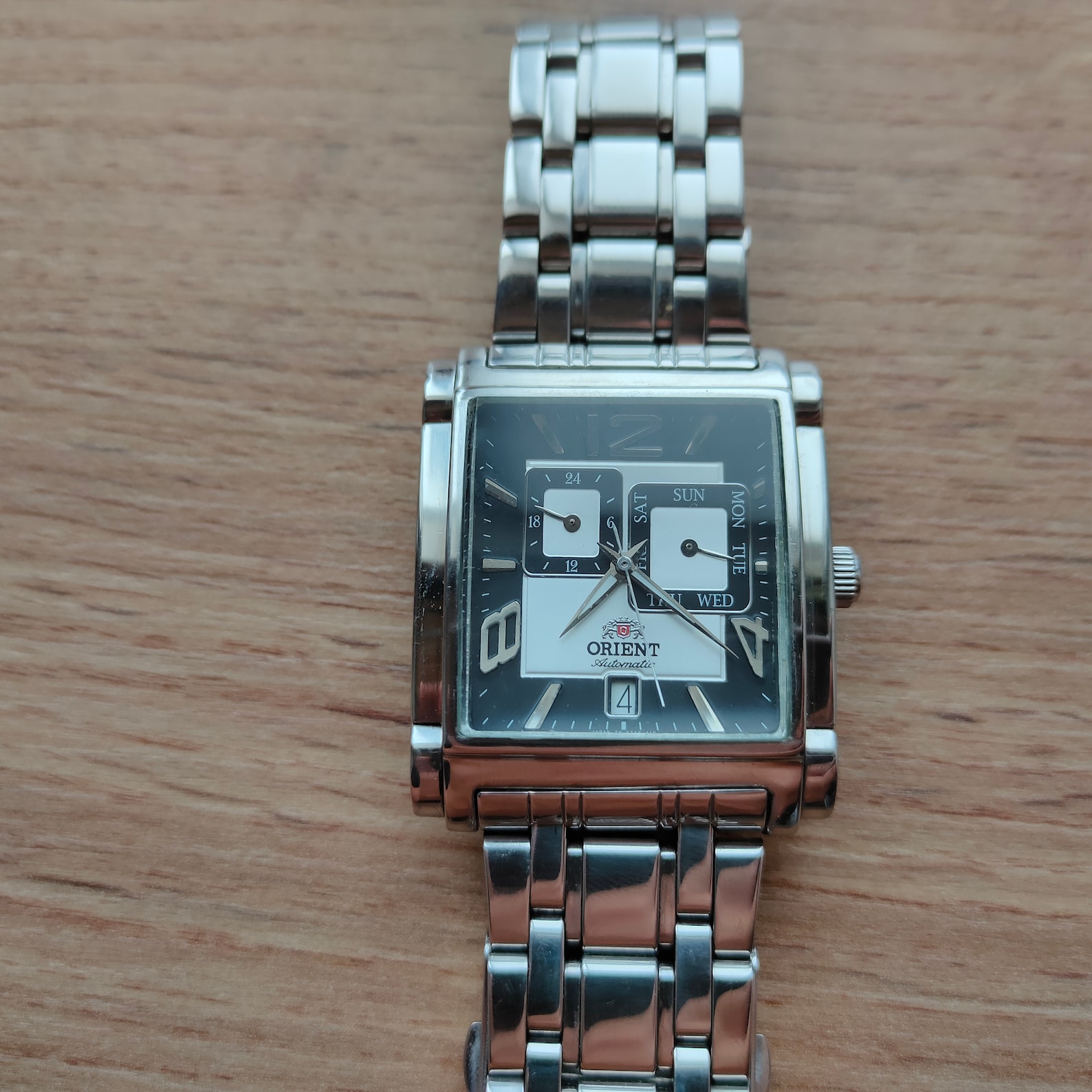 Orient Square Watch Vintage Orient Automatic Watch Day and - Etsy