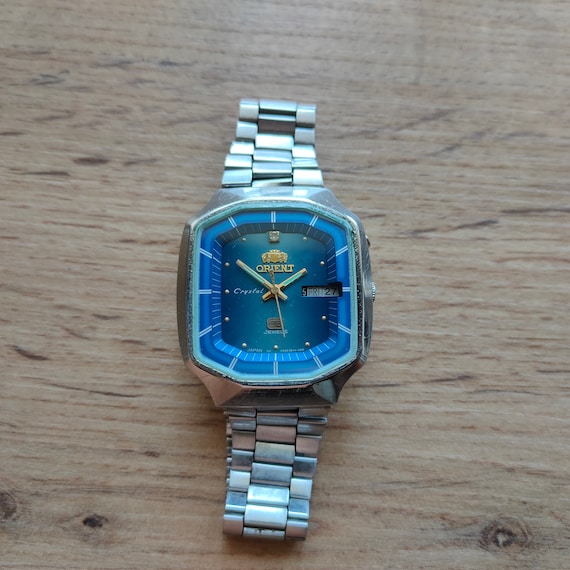 Rare Square orient watch, Blue watch, Vintage watch, … - Gem