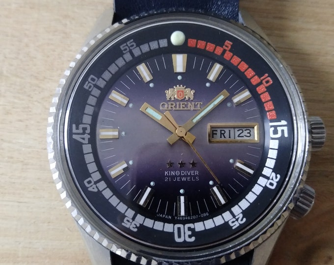 Eloga Flipper Jeans Vintage Diver Watch Rare Mechanical - Etsy