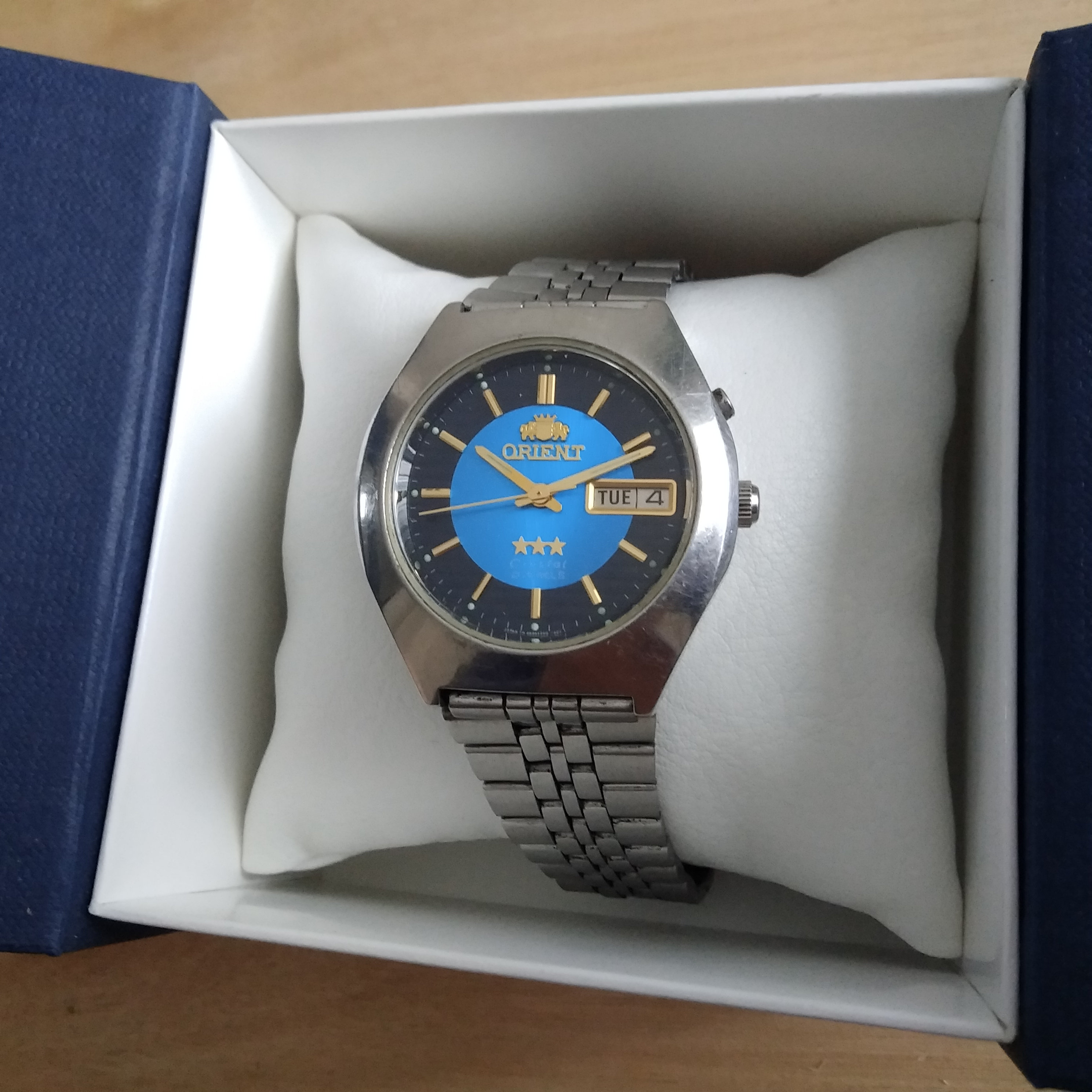 Orient Automatic Watch Mechanical Automatic Watch Blue Dial - Etsy