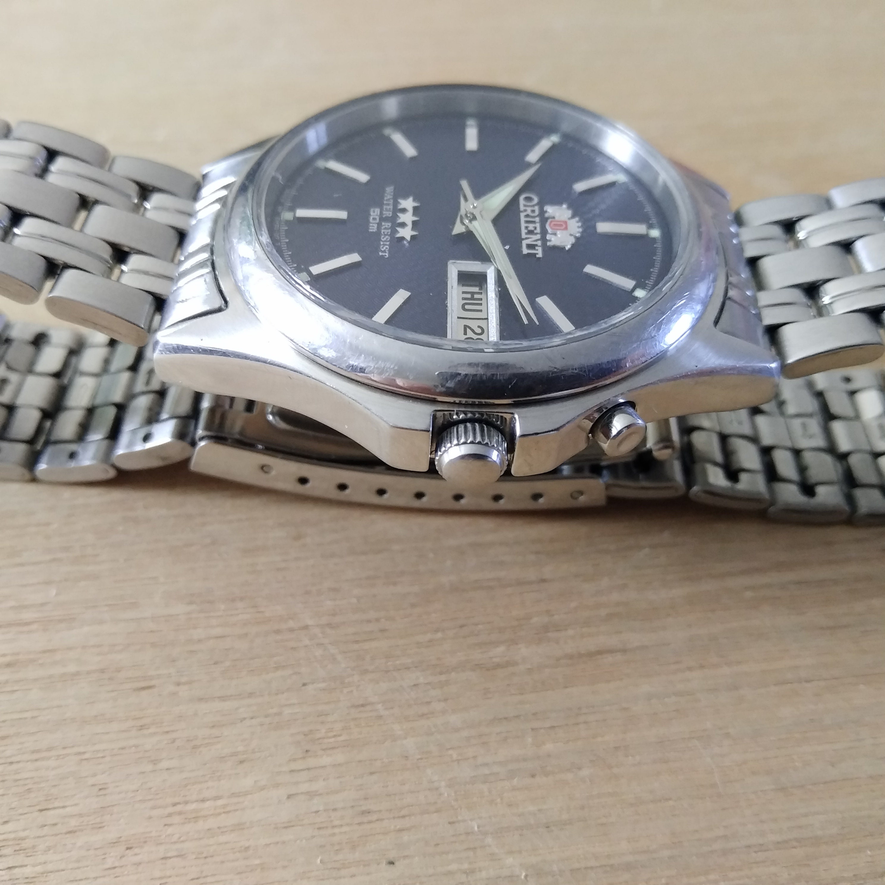 Vintage Orient Watch Automatic Japan Watch Blue Dial | Etsy