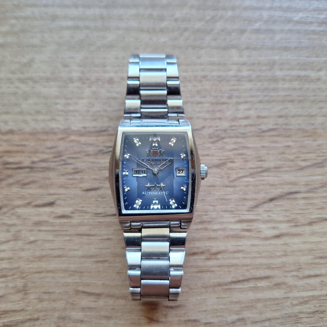 Vintage ORIENT Watch 60th Anniversary, Mechanical Automatic Watch, Violet Watch, Japan Watch ...