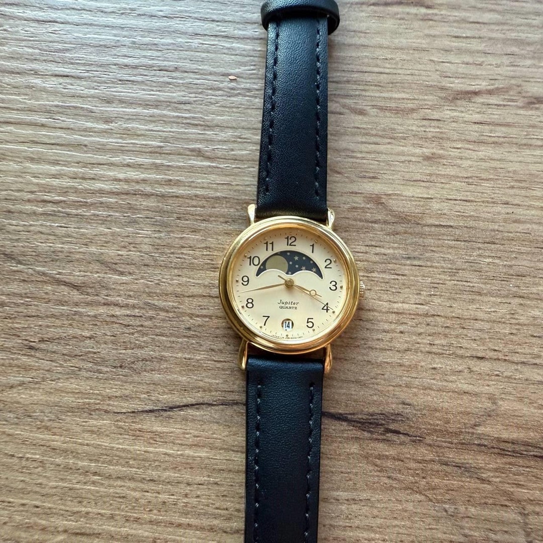 Orient Moonphase Watch, Quartz Watch, Real Moon Phases Calendar, Moon ...