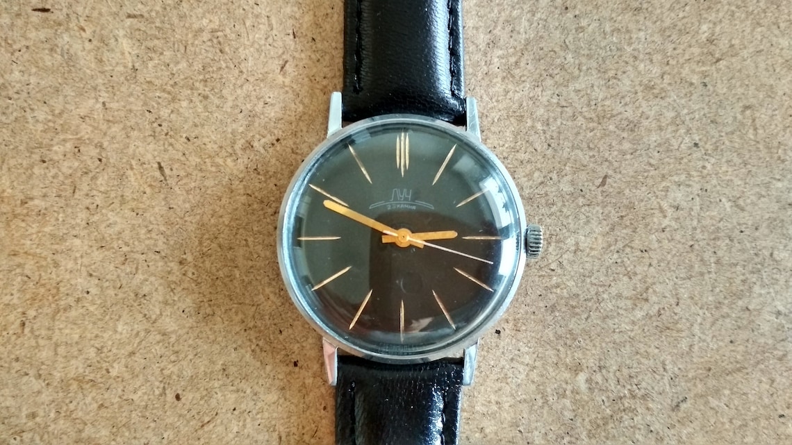 LUCH Watch Slim Rare Watch Wrist Watches for Men Black - Etsy