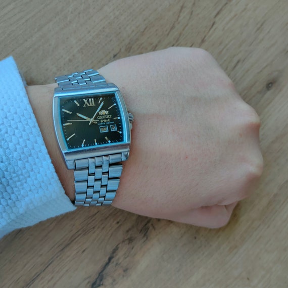 Orient square watch, vintage orient watch, Automatic … - Gem
