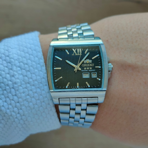 Orient square watch, vintage orient watch, Automatic … - Gem