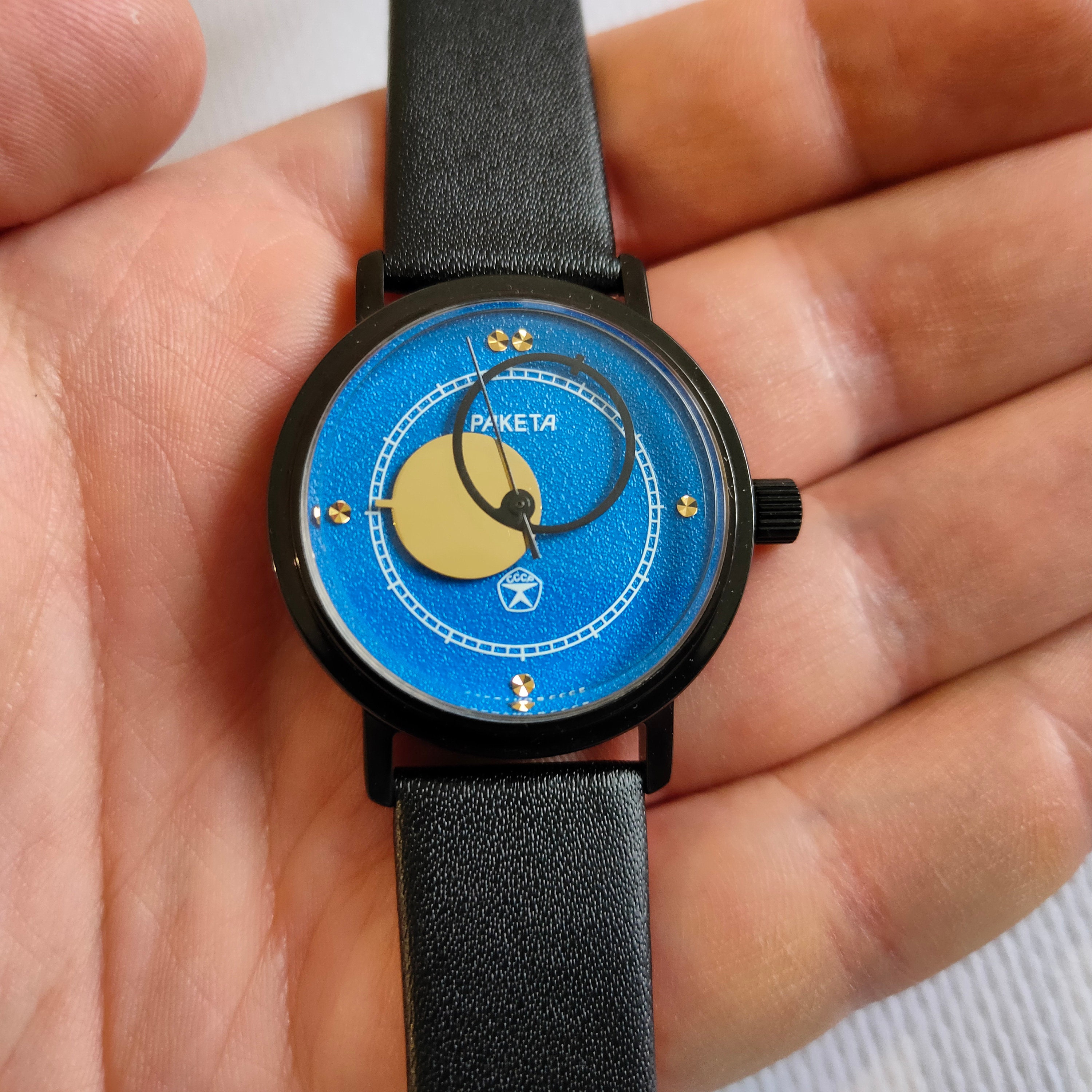 Raketa watch COPERNIC Kopernik Copernicus Moon Sun watch | Etsy
