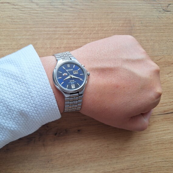 Orient blue watch, Vintage orient watch, Japan watch,… - Gem