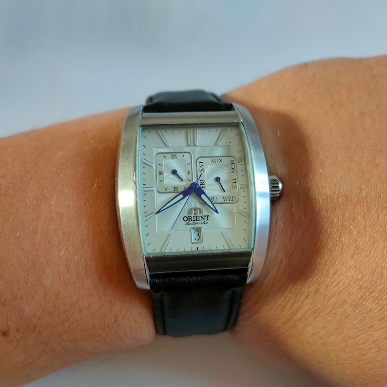 Orient Square Watch White Watch Vintage Orient Watch - Etsy