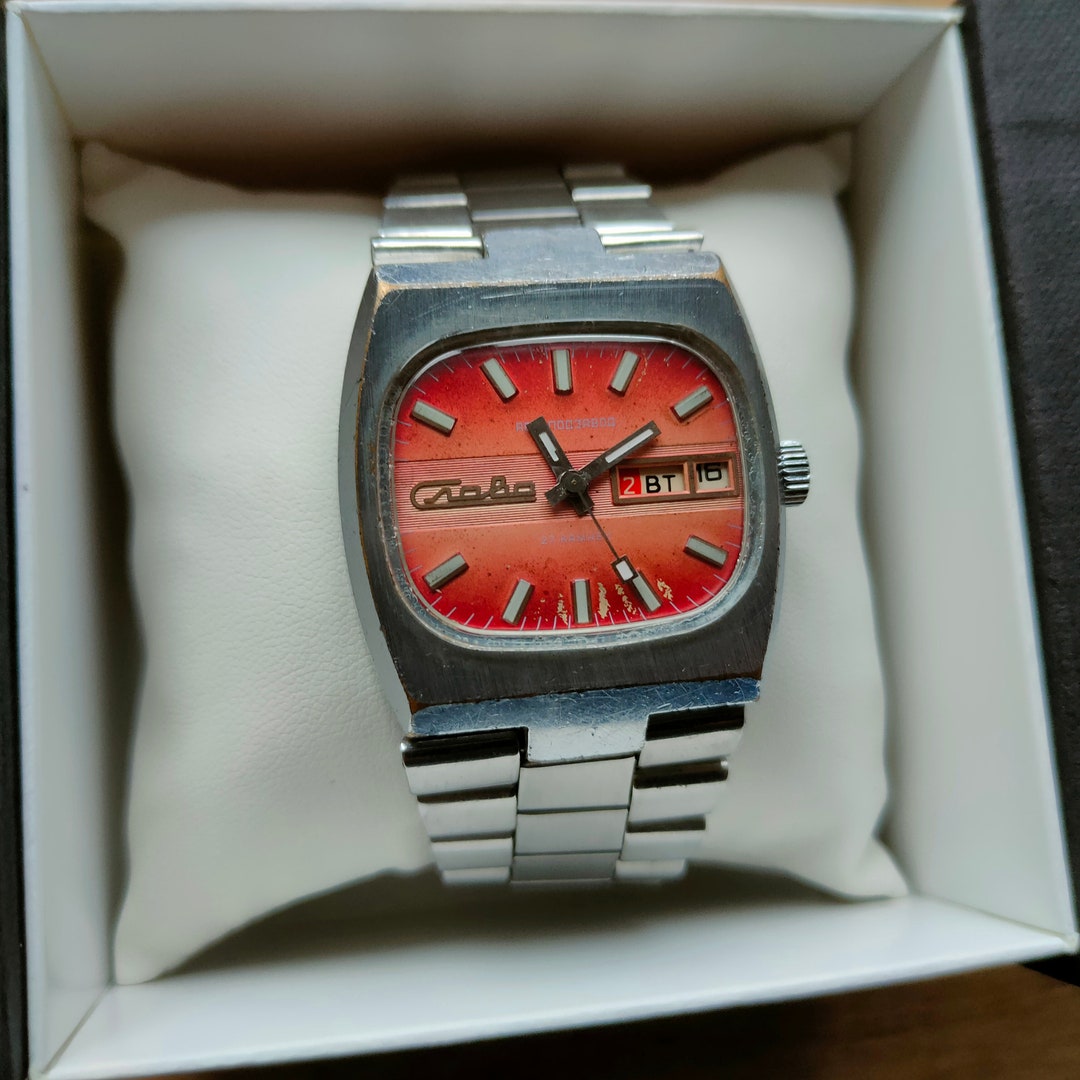 SLAVA TANK Watch, Slava Panzer, Automatic Watch, Mens Watch, Vintage ...