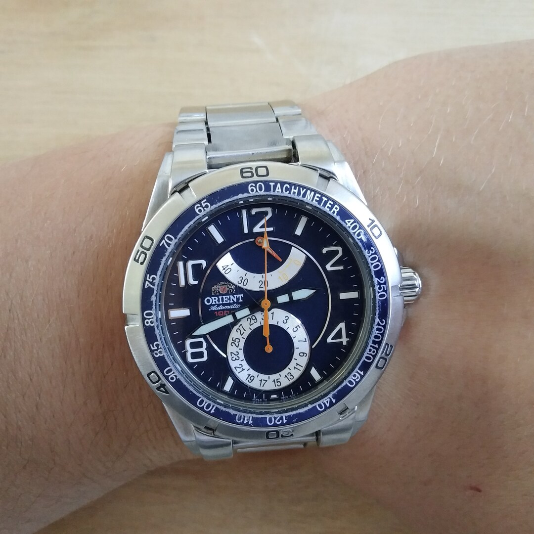 Vintage Orient Watch, Power Reserve, Automatic Watch, With Date, Mens ...