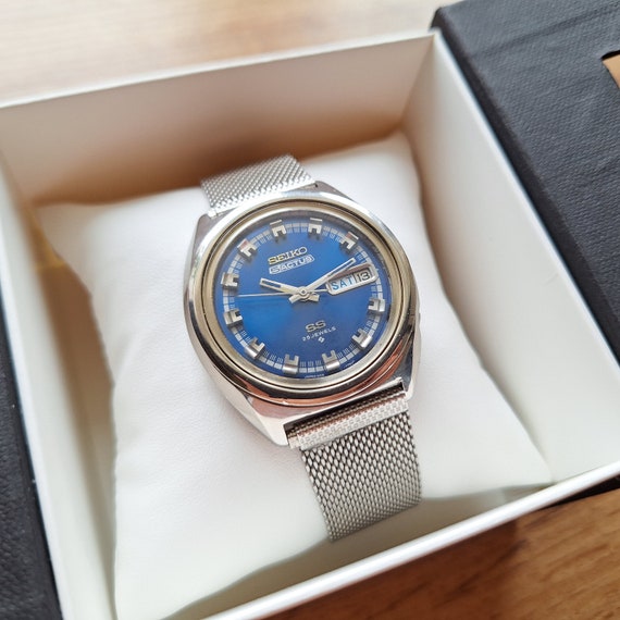 Seiko 5 Actus SS watch, Seiko 6106-7520 Vintage Class… - Gem