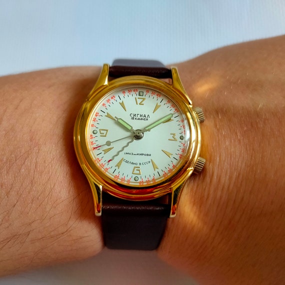 Poljot Signal Alarm watch, mechanikal watch with alar… - Gem