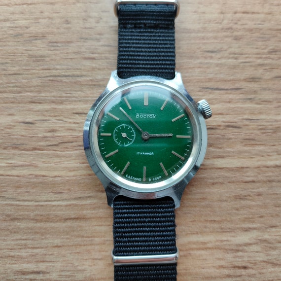 Vostok Soviet watch, Green watch, Mens Watches, Vinta… - Gem