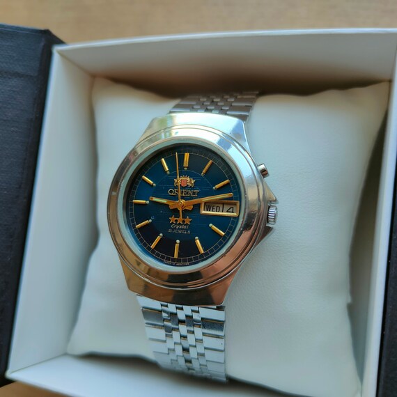 Orient blue watch, Vintage orient watch, Japan watch,… - Gem