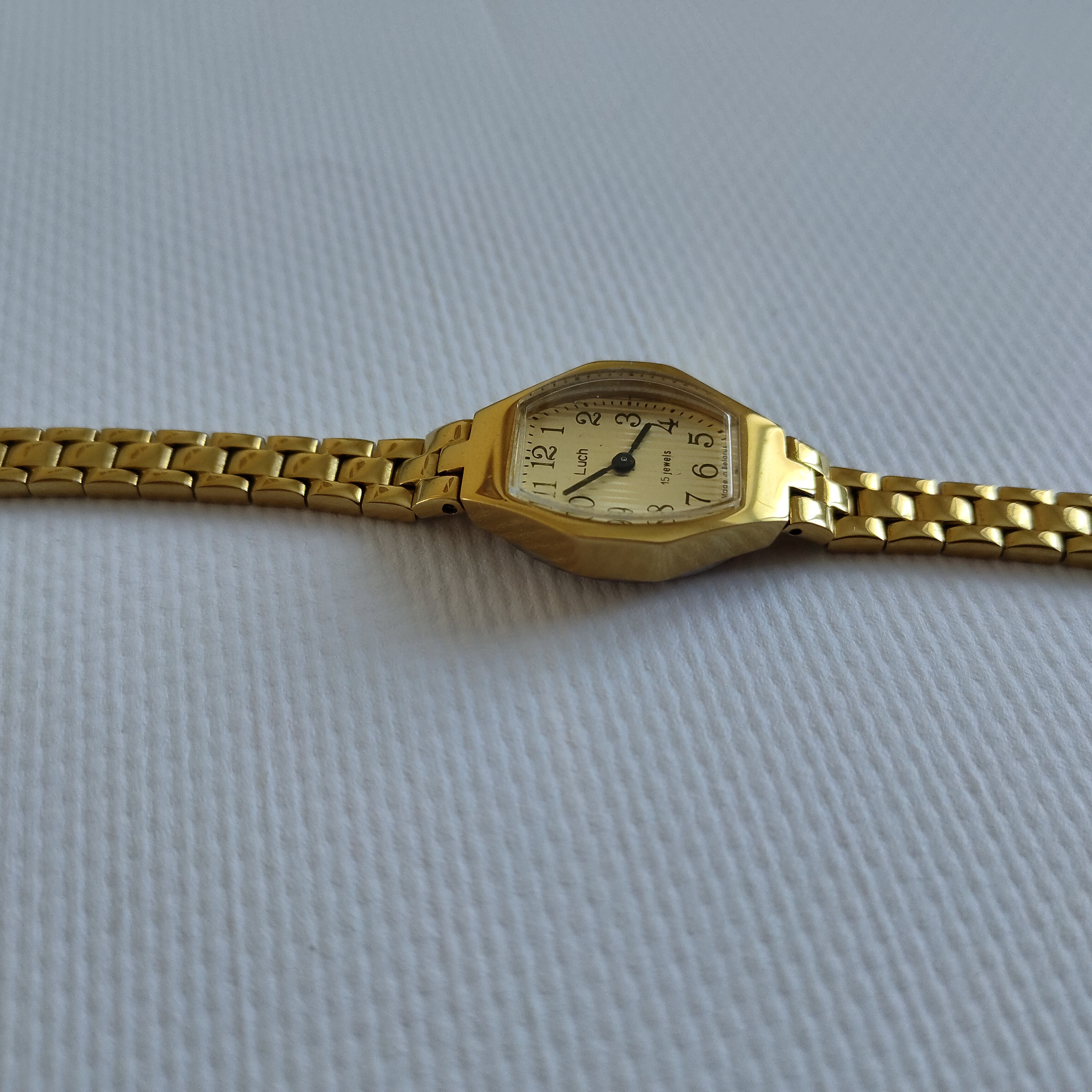 NOS NEW Luch (ray) Womens Watch, Mechanical Soviet Watch, White Watch ...