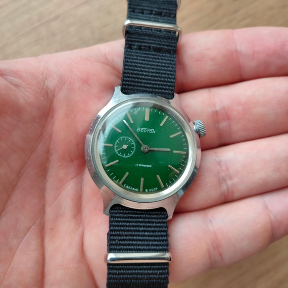 Vostok Soviet watch, Green watch, Mens Watches, Vinta… - Gem