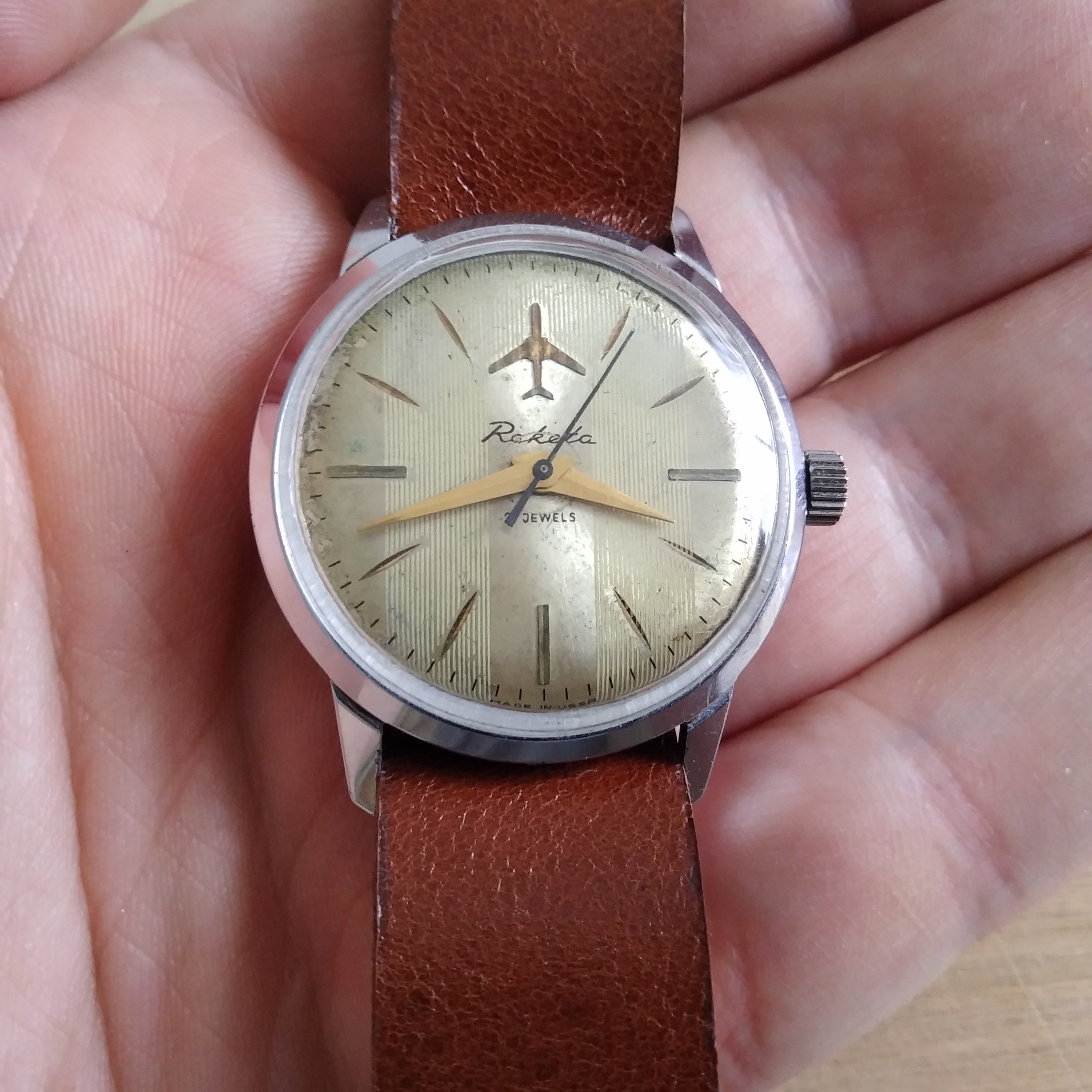 Soviet watch Raketa Pilot Plane USSR 1960's watch for | Etsy