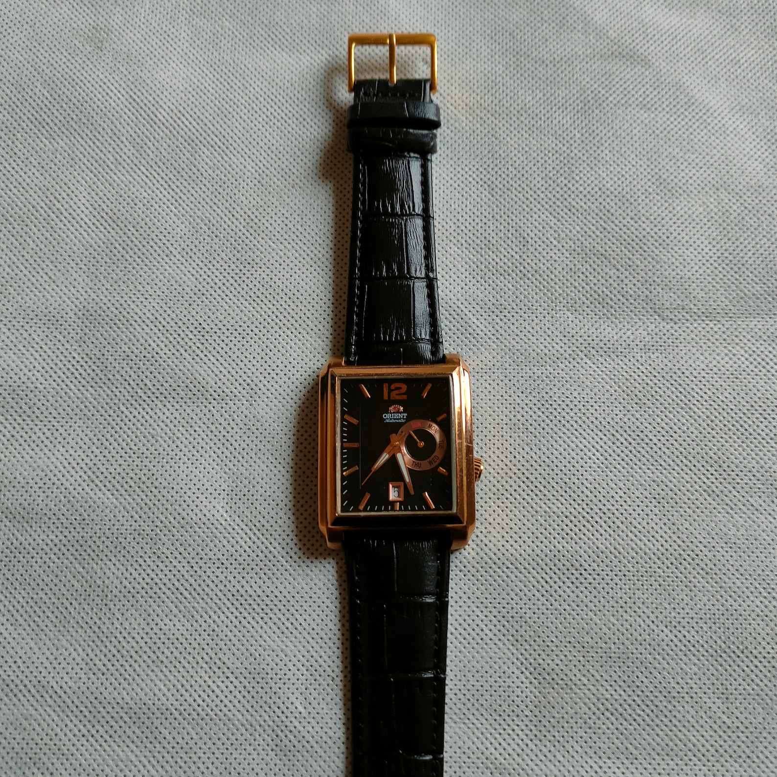 Orient Square Watch Vintage Orient Automatic Watch Day and - Etsy