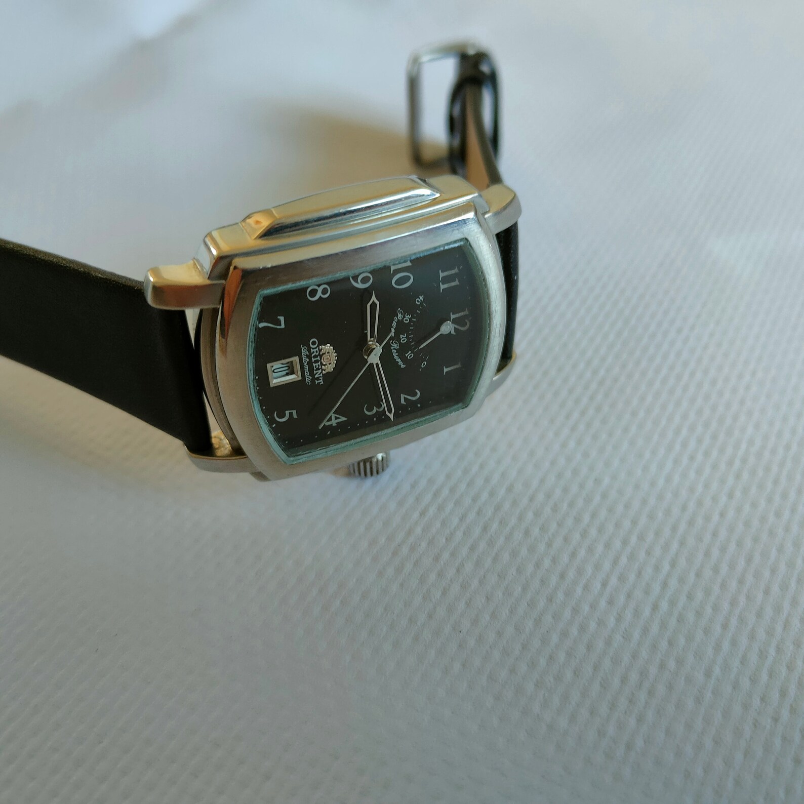 Orient Square Watch With Power Reserve Vintage Orient Watch - Etsy