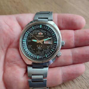 RARE Vintage Orient WORLD Diver, Sea World Orient, Orient Wd, Automatic ...