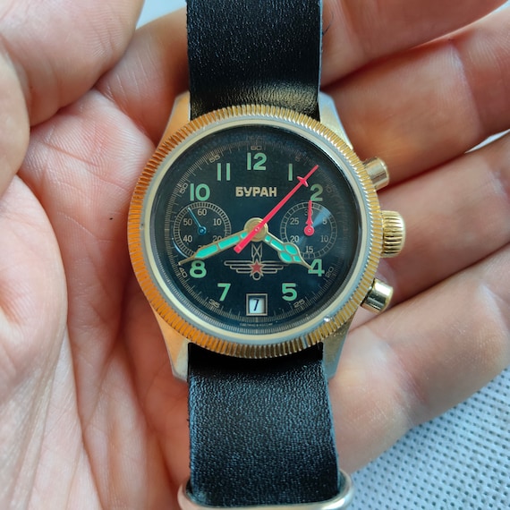 POLJOT Chronograph BURAN watch, Shturmanskie watch Ca… - Gem