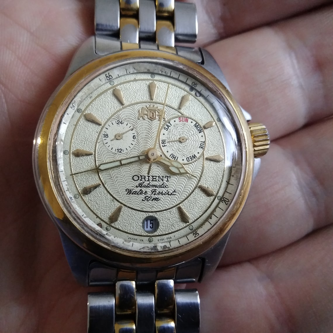 Orient Automatic Watch Vintage Japan Watch Day and Date | Etsy