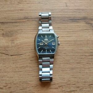 Orient Blue Square Watch, Vintage Orient Watch, Automatic Watch, Day ...