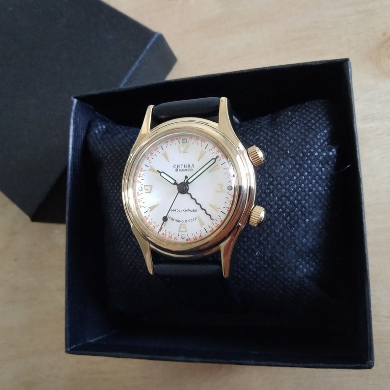 Poljot Signal Watch With Mechanical Alarm Rare Watch - Etsy