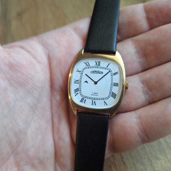 Cornavin watch, soviet watch, square watch, vintage w… - Gem