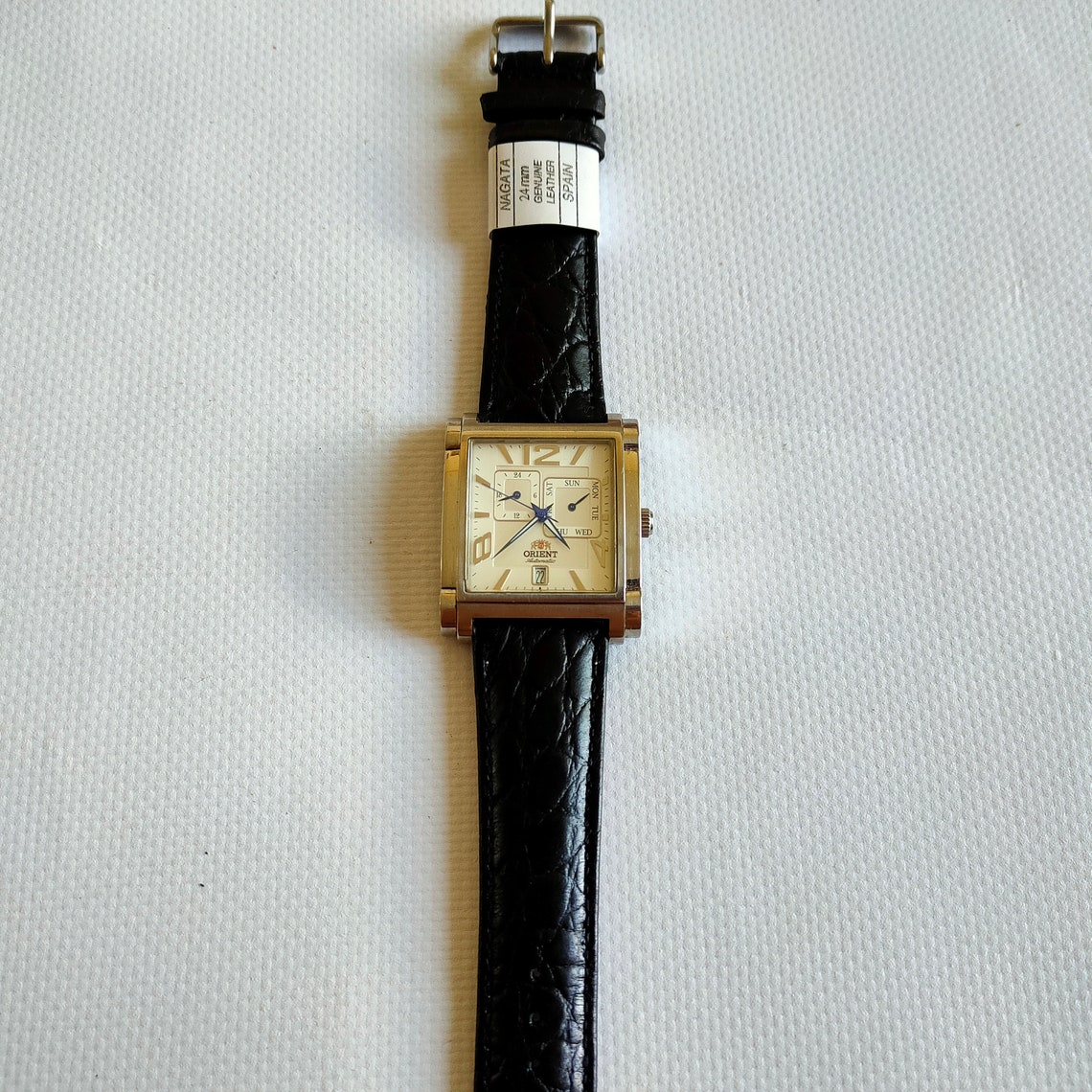 Orient Square Watch Vintage Orient Automatic Watch Day and - Etsy