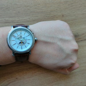 Royal Swiss Moonphase Watch, Quartz Watch, Real Moon Phases Calendar ...