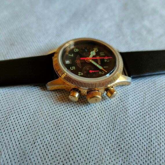 POLJOT Chronograph BURAN watch 3133, Shturmanskie wat… - Gem