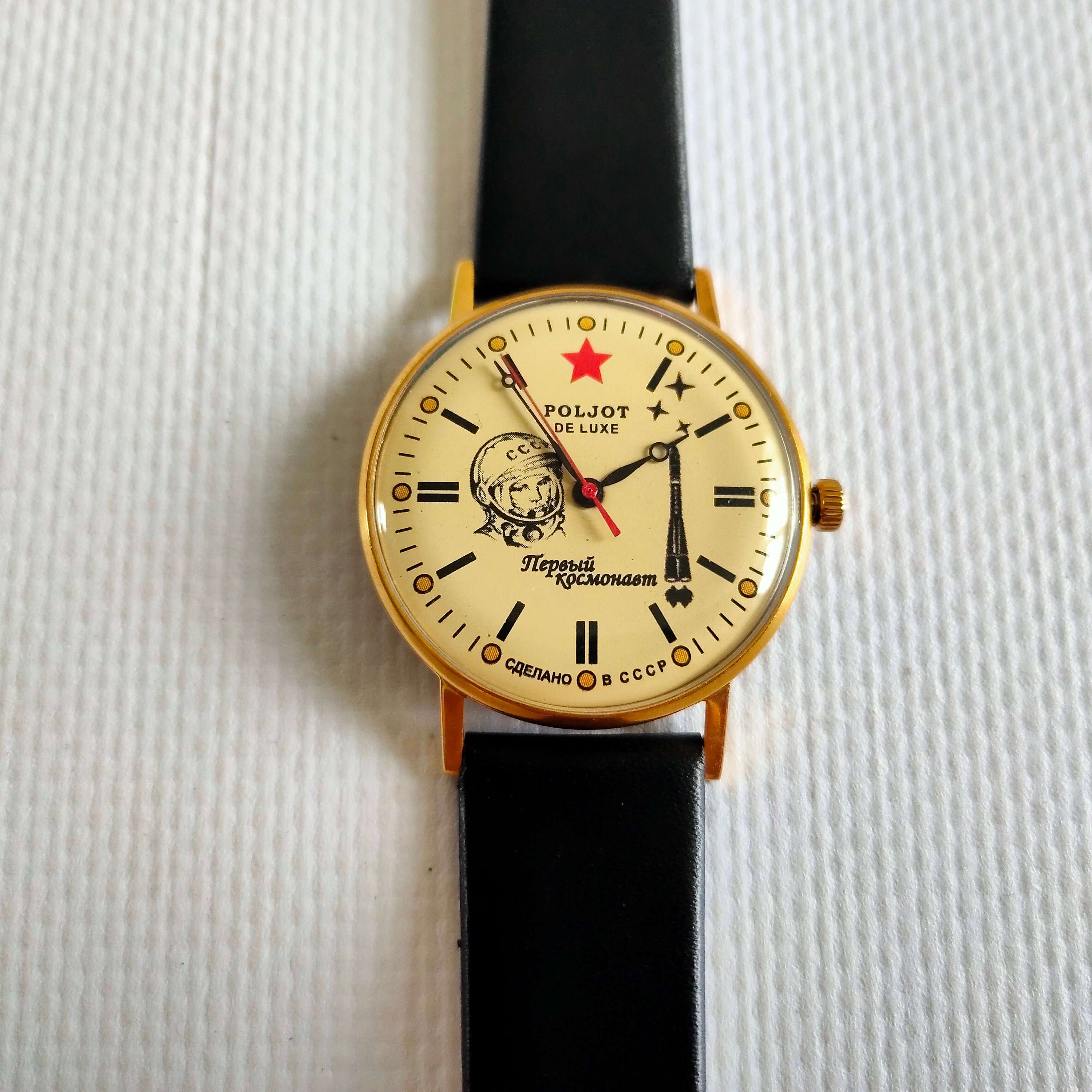 Poljot de luxe watch Poljot Gagarin watch Vintage watch | Etsy
