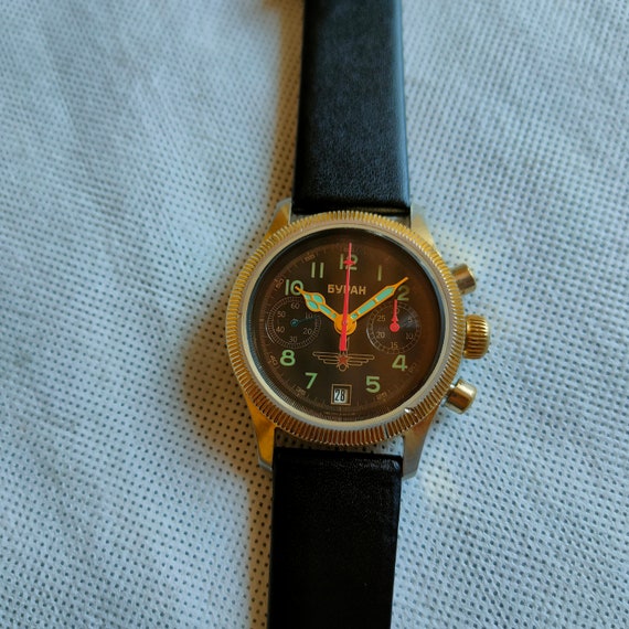 POLJOT Chronograph BURAN watch 3133, Shturmanskie wat… - Gem