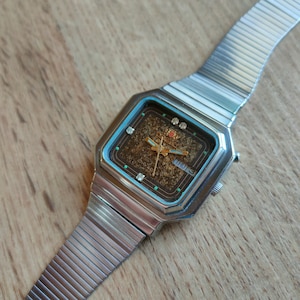 Vintage ORIENT Freza Brown Watch, Mechanical Automatic Watch, Orient ...